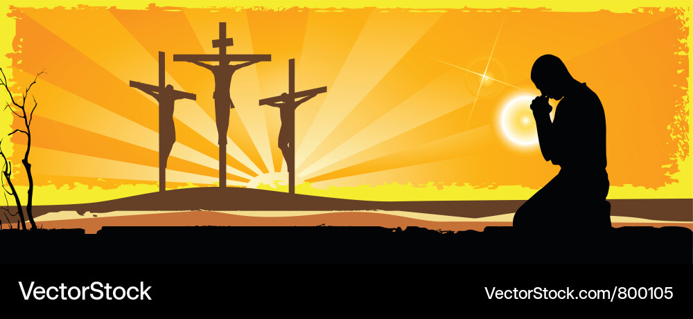Crucifixion Royalty Free Vector Image - VectorStock