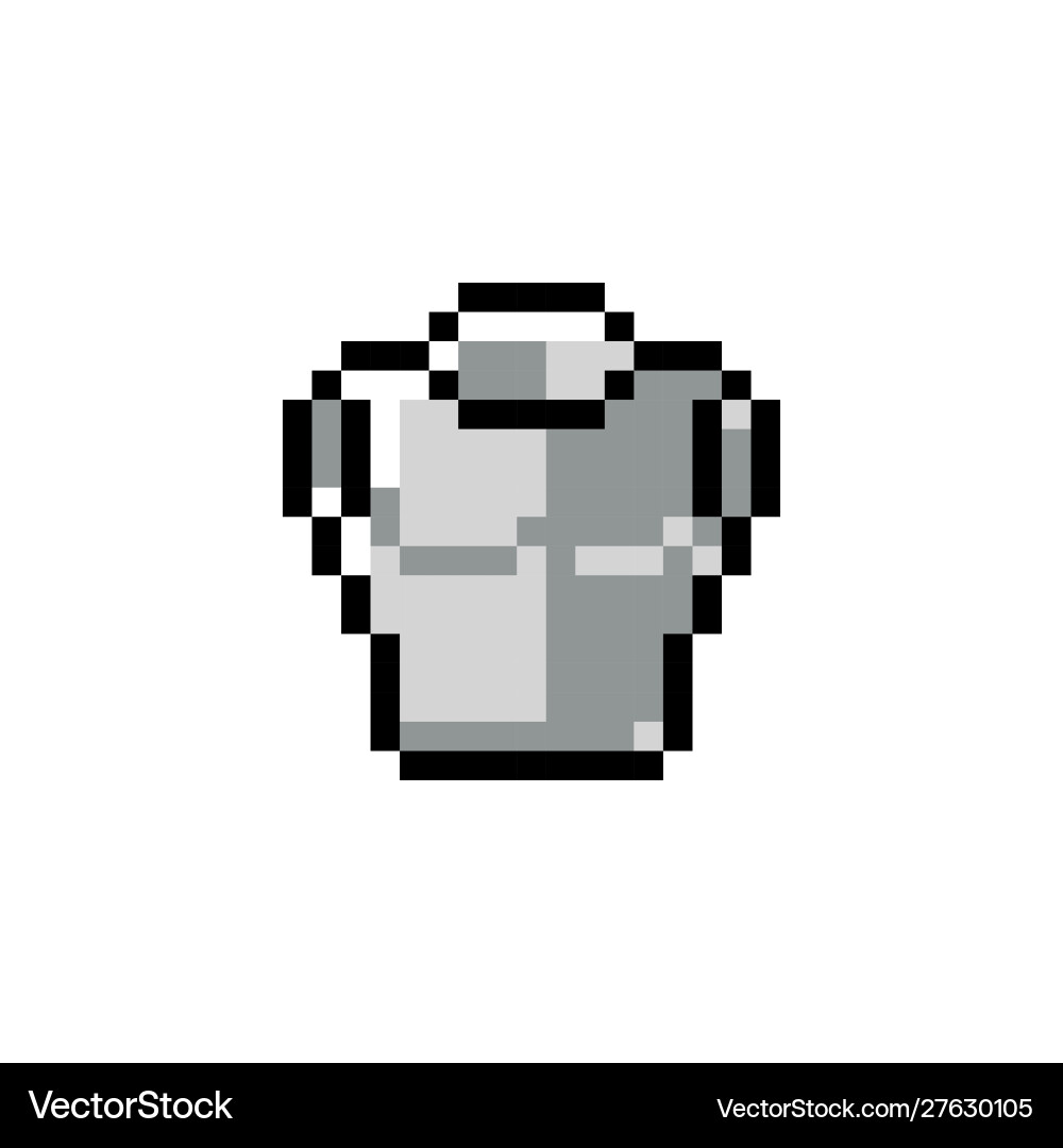 Pixel Shield Icon Royalty Free Vector Image - VectorStock