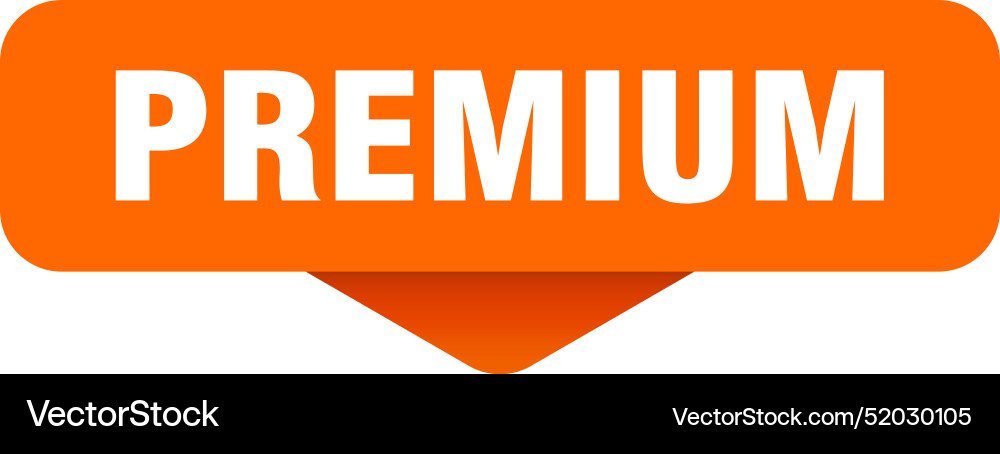 Premium sticker sign on transparent Royalty Free Vector