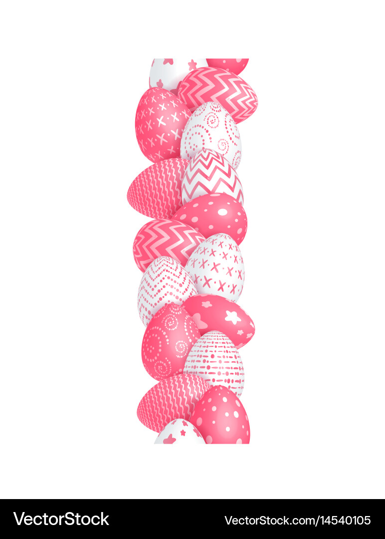 Seamless easter border Royalty Free Vector Image