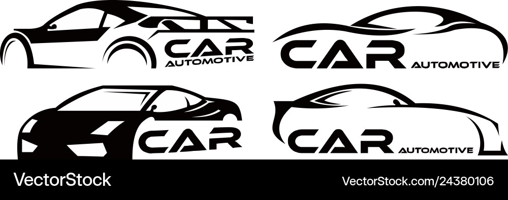 Car logo in clean Royalty Free Vector Image - VectorStock
