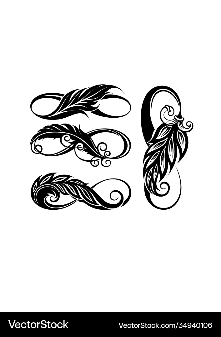 Infinity Symbol With Feather Infinity Sign With Feather Charms
