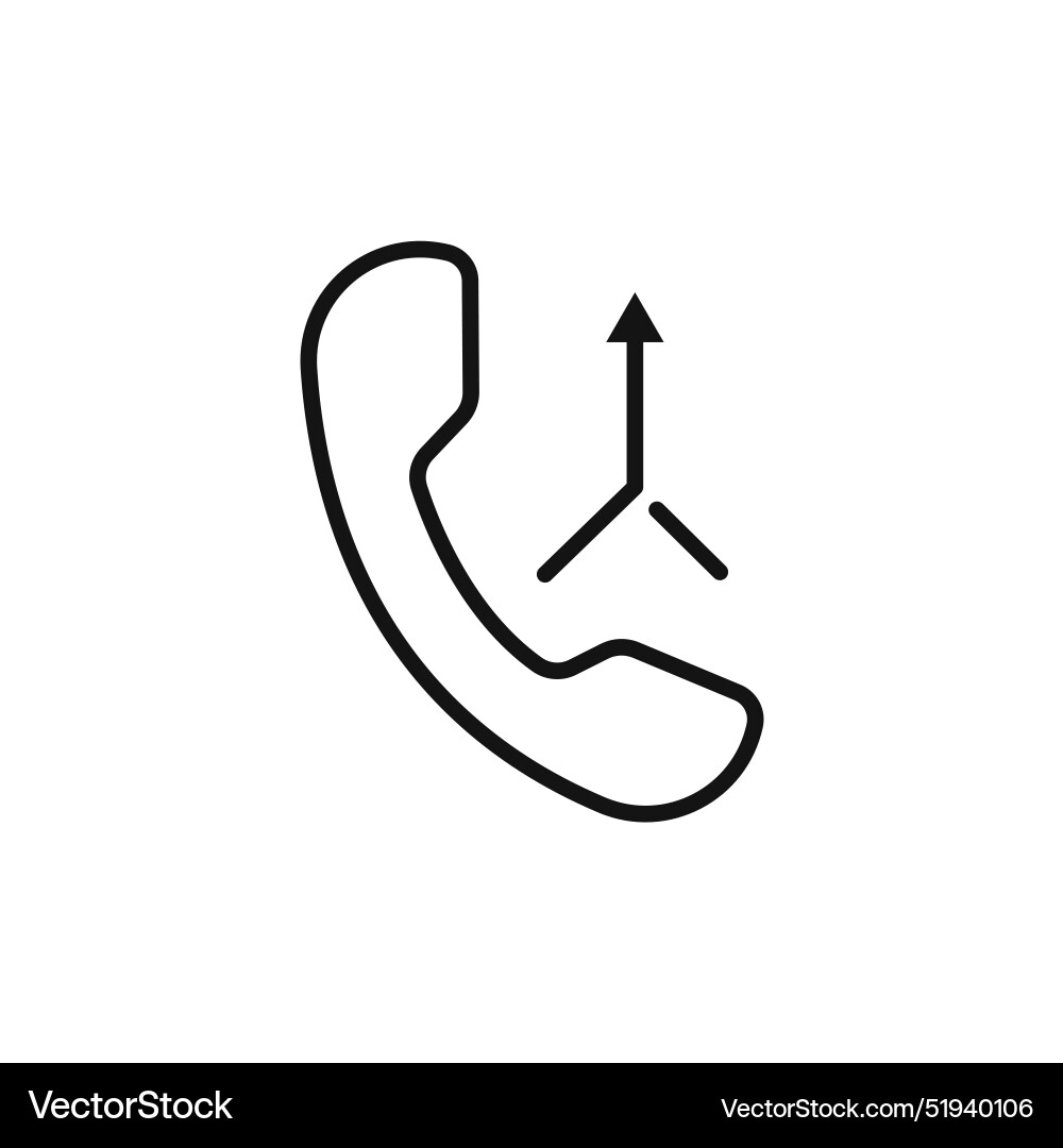 Merge call icon logo sign outline Royalty Free Vector Image