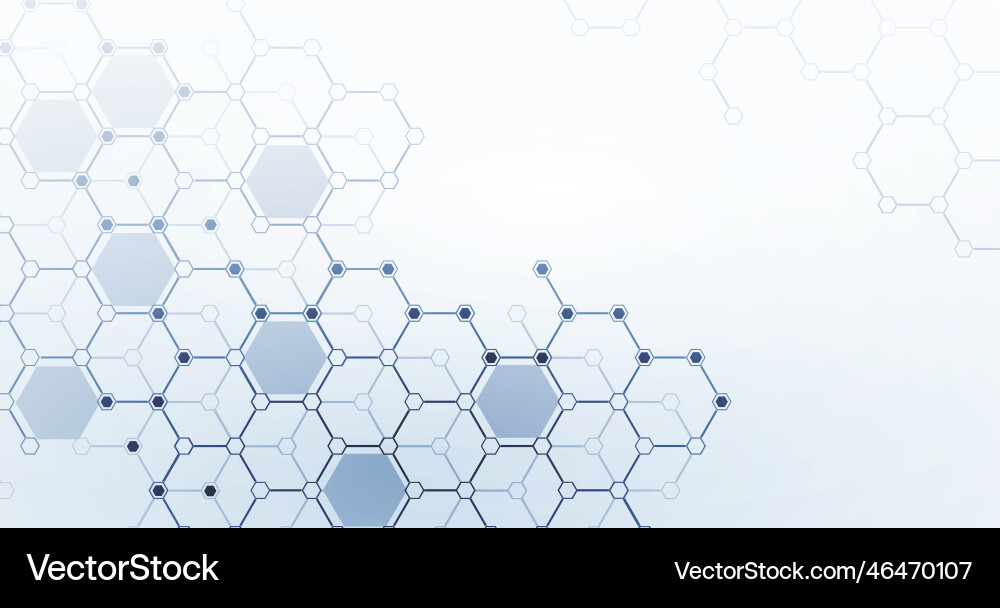 Abstract technology particle virtual molecule Vector Image