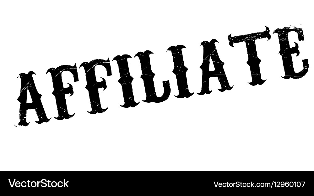 Affiliate rubber stamp Royalty Free Vector Image