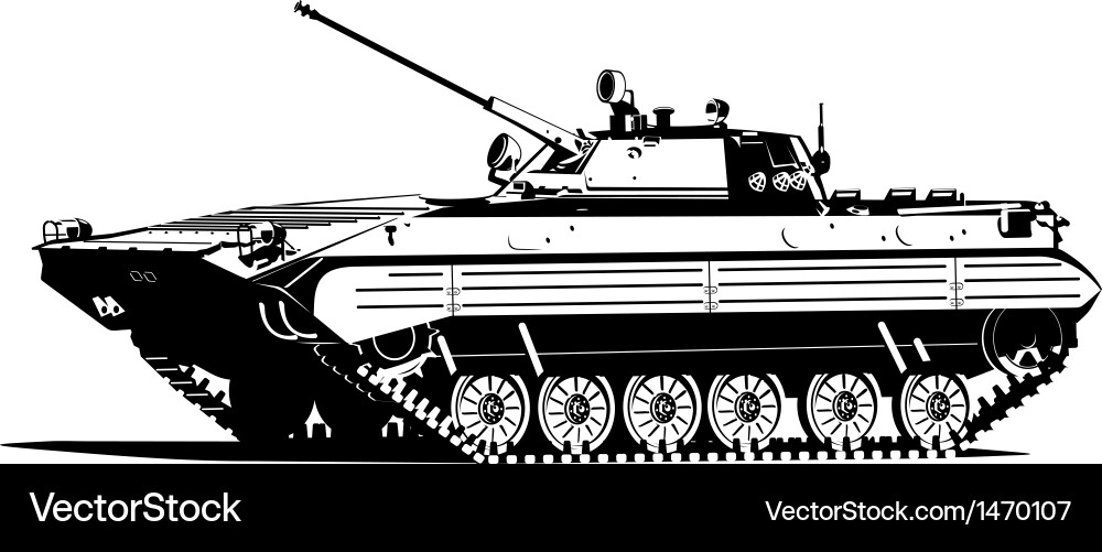 Infantry fighting vehicle Royalty Free Vector Image
