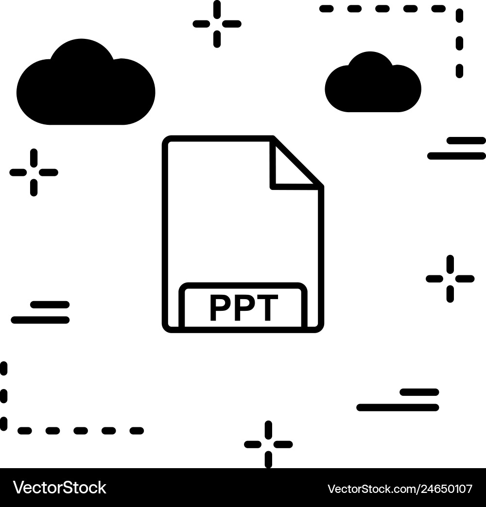 Ppt icon Royalty Free Vector Image - VectorStock