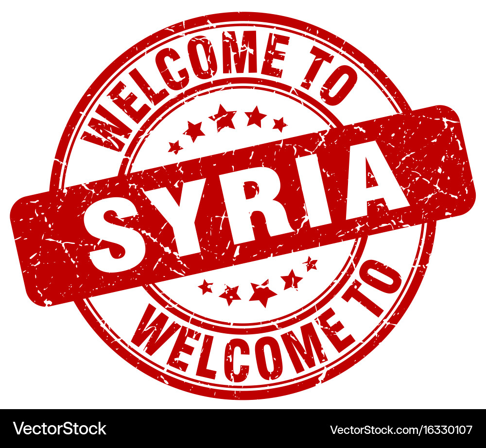 Welcome to syria Royalty Free Vector Image - VectorStock