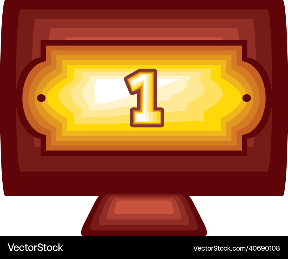 Award number one Royalty Free Vector Image - VectorStock