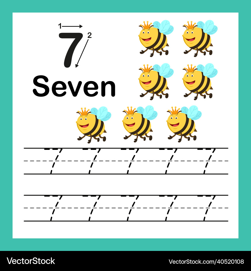 Connecting dot and printable numbers exercise Vector Image