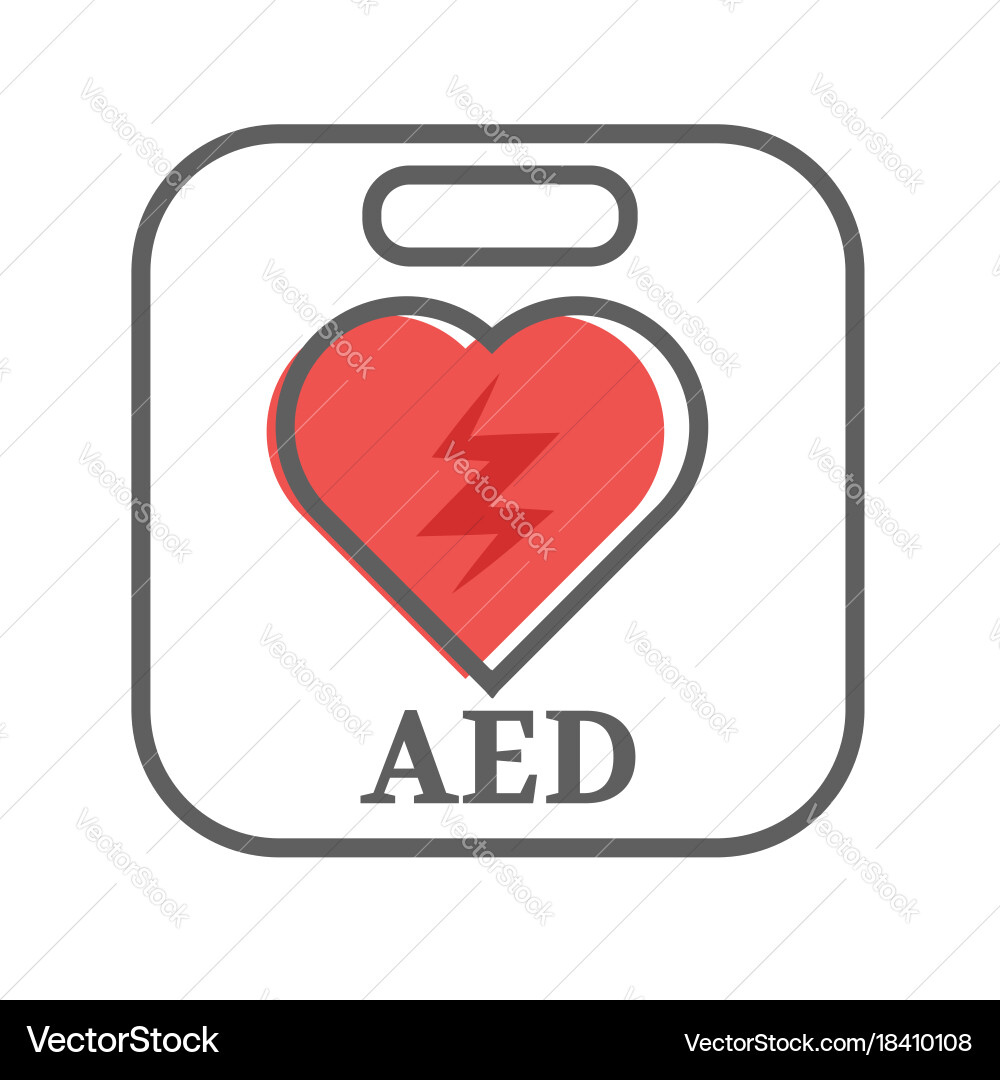 Defibrillator icon Royalty Free Vector Image - VectorStock