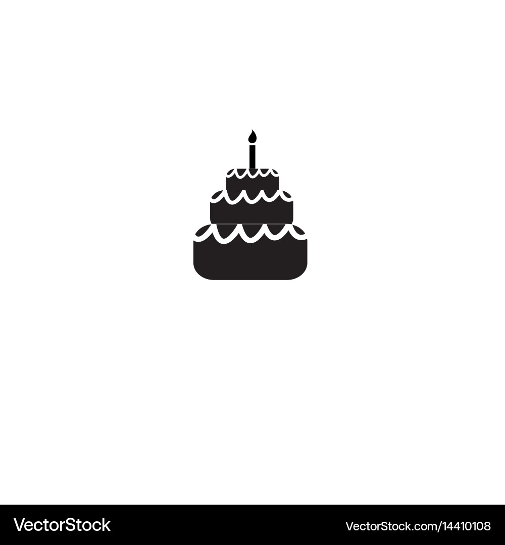 Graphic icon cake Royalty Free Vector Image - VectorStock