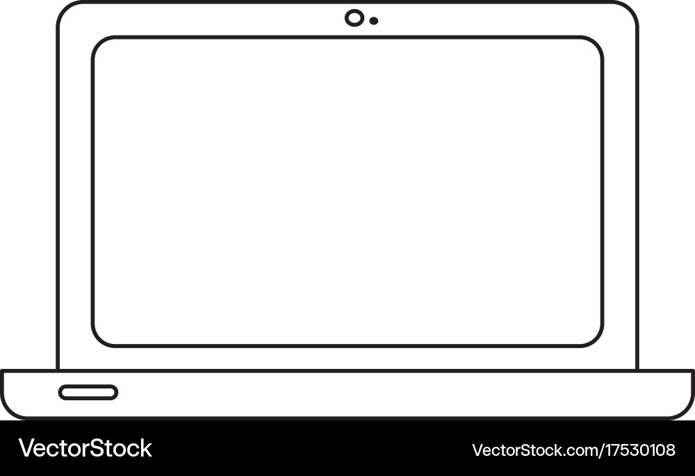 Laptop computer icon Royalty Free Vector Image