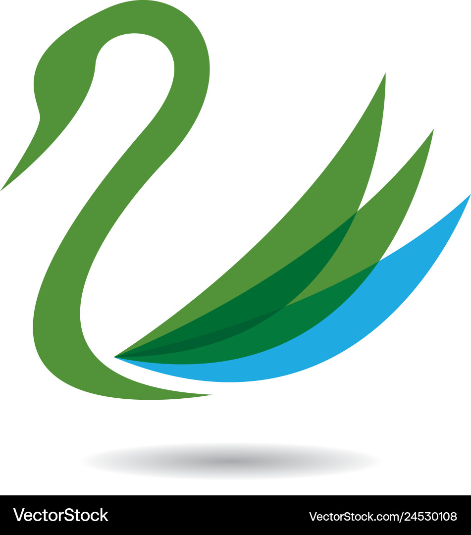 Swan icon Royalty Free Vector Image - VectorStock