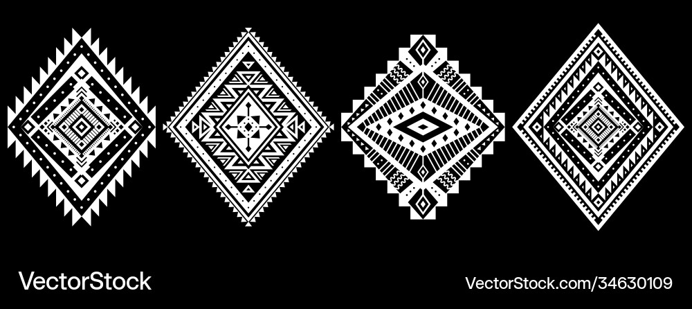 Aztec elements Royalty Free Vector Image - VectorStock