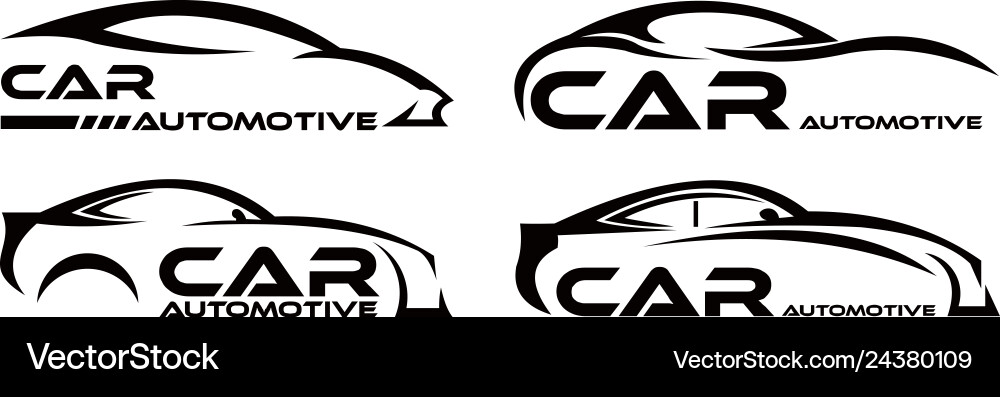 Car logo in clean Royalty Free Vector Image - VectorStock