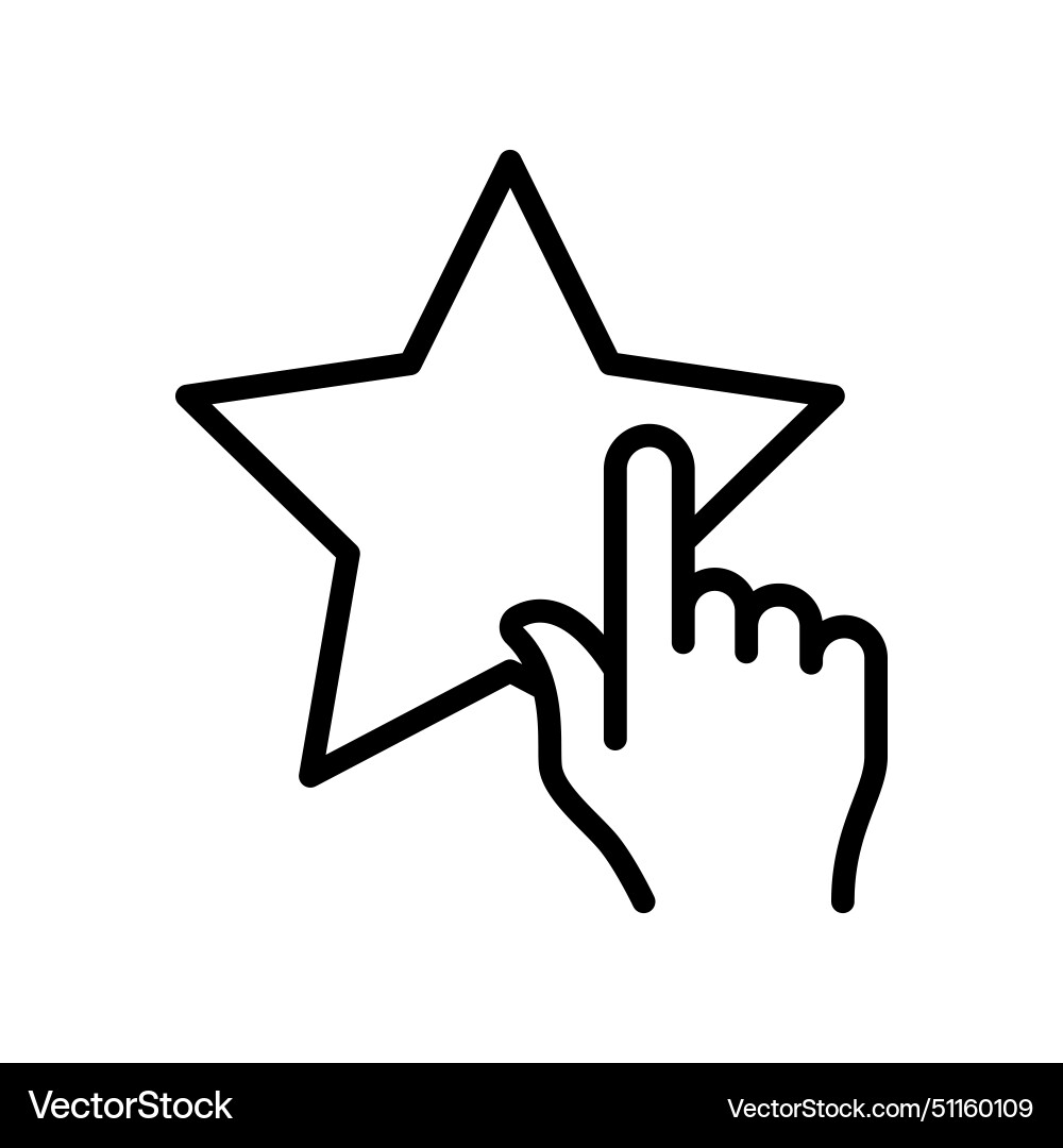 Customer review outline icon Royalty Free Vector Image