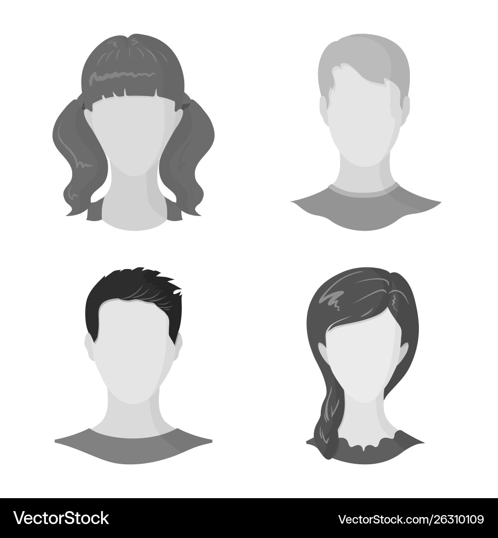 Design character and profile icon set Royalty Free Vector