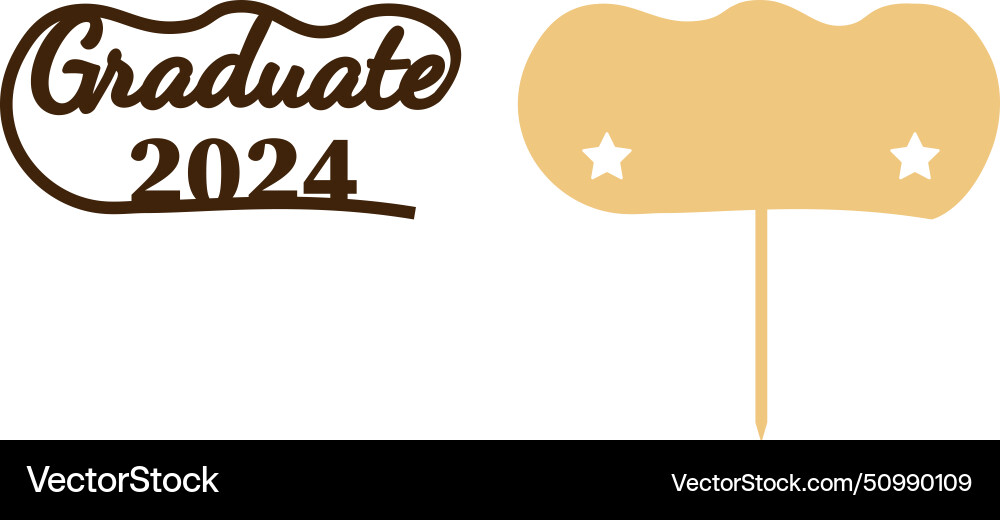 Graduation toppers set layered templates Vector Image