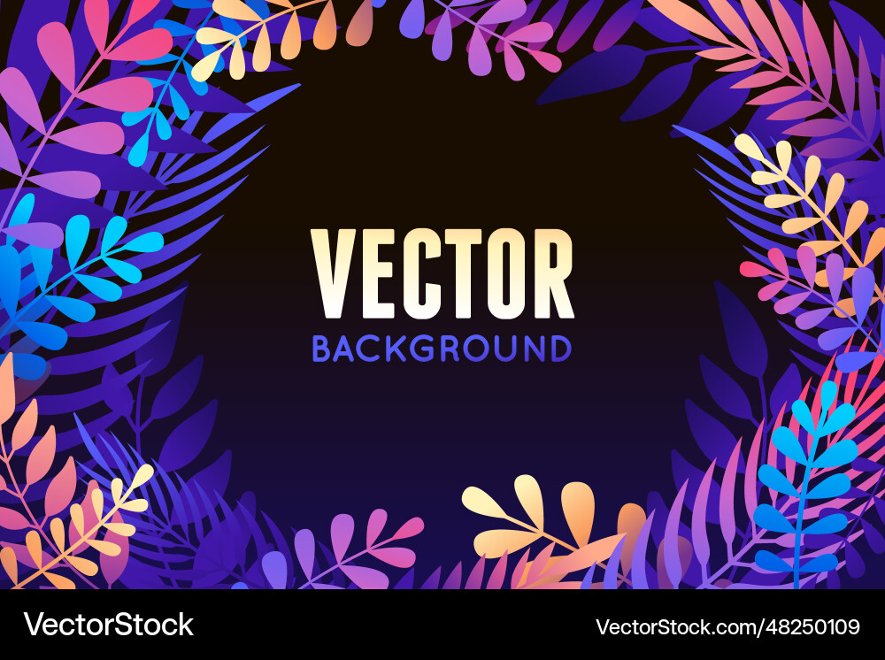 In trendy flat style and bright vibrant gradient Vector Image