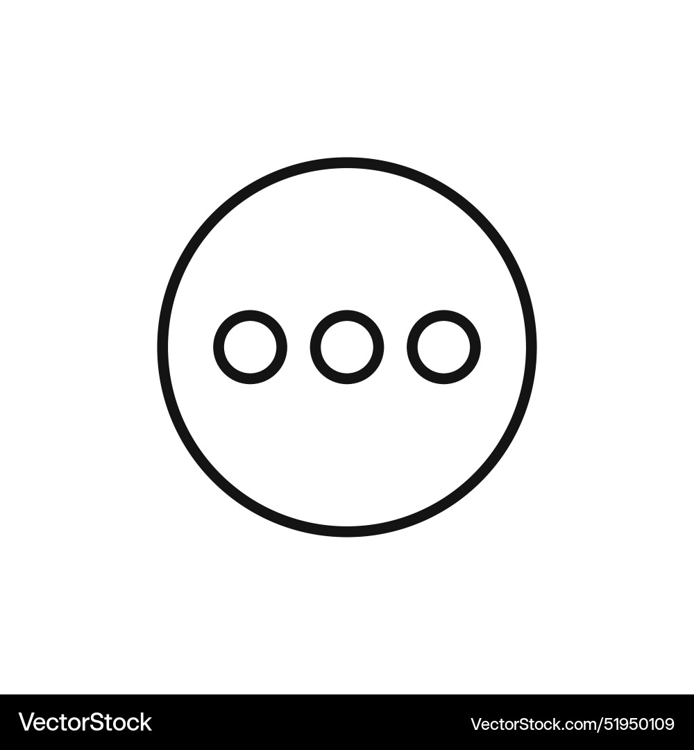 More button logo sign outline Royalty Free Vector Image