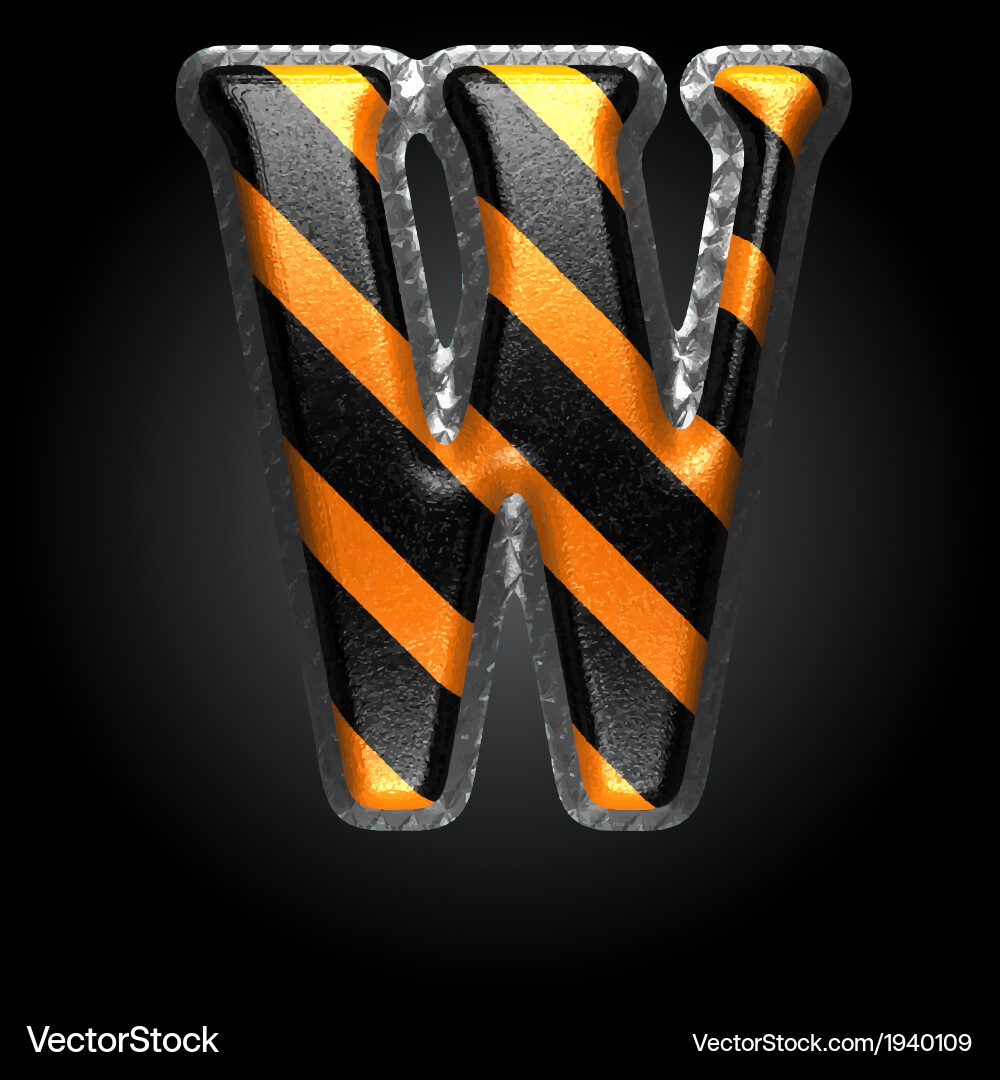 Yellow and black figure w Royalty Free Vector Image