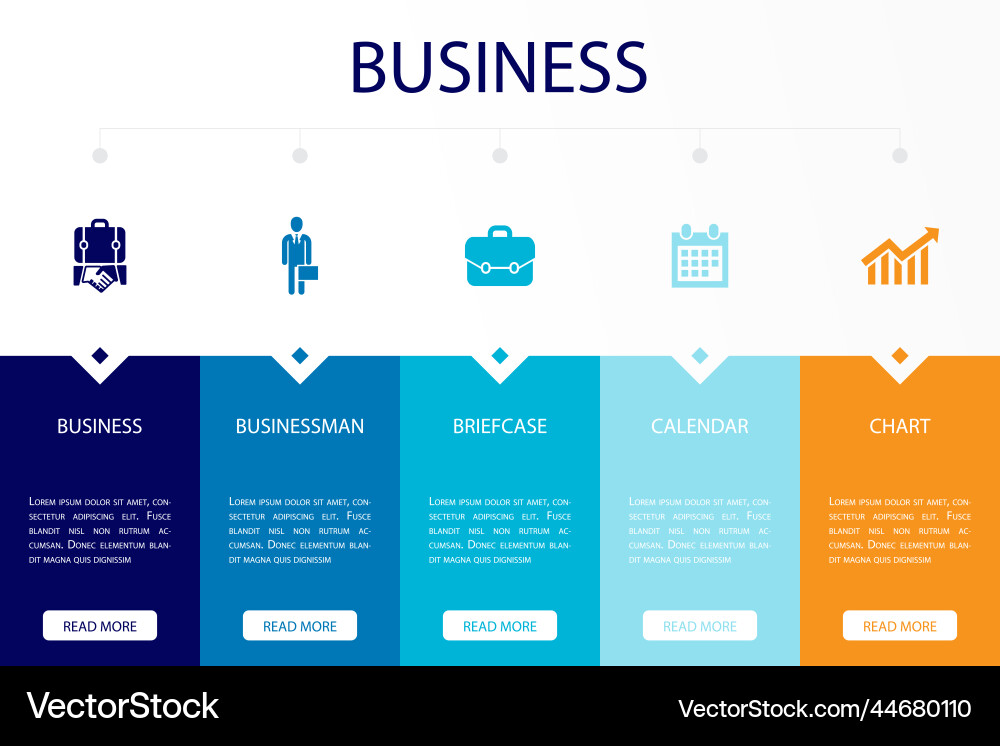 Business businessman briefcase calendar chart Vector Image