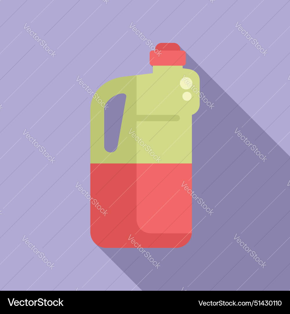 Cleaning detergent bottle icon on purple Vector Image