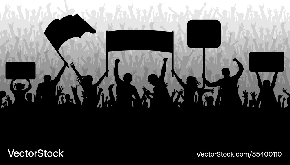 Demonstration manifestation protest strike Vector Image