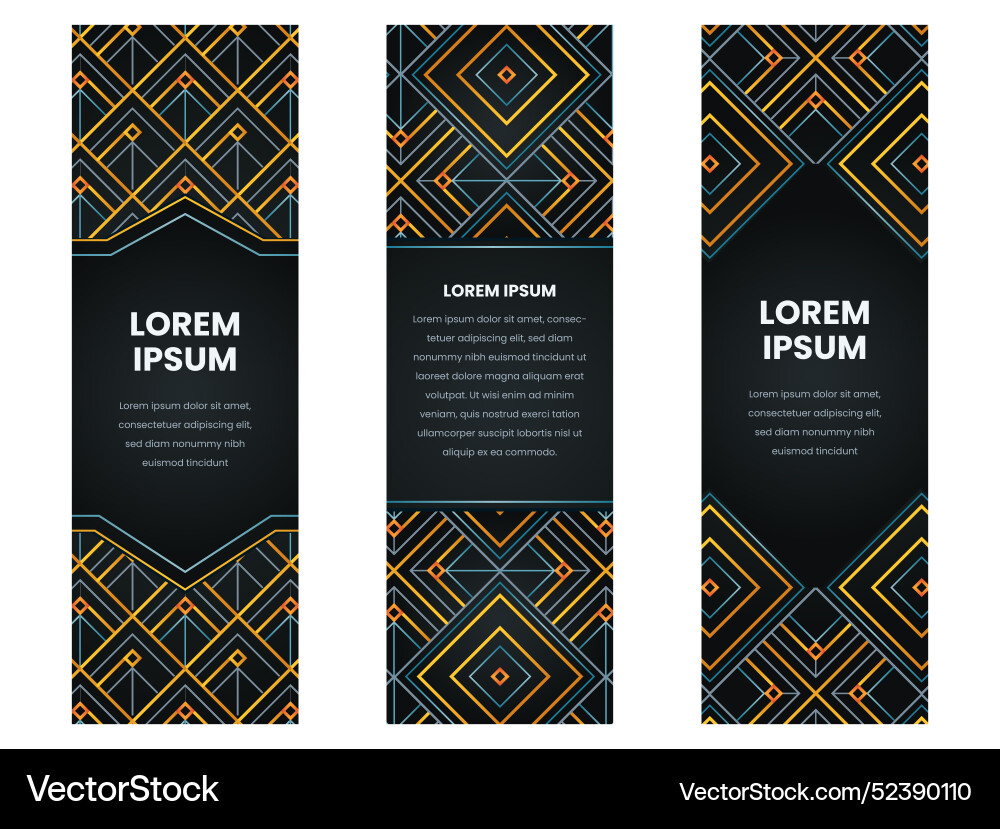 Gradient bookmark template Royalty Free Vector Image