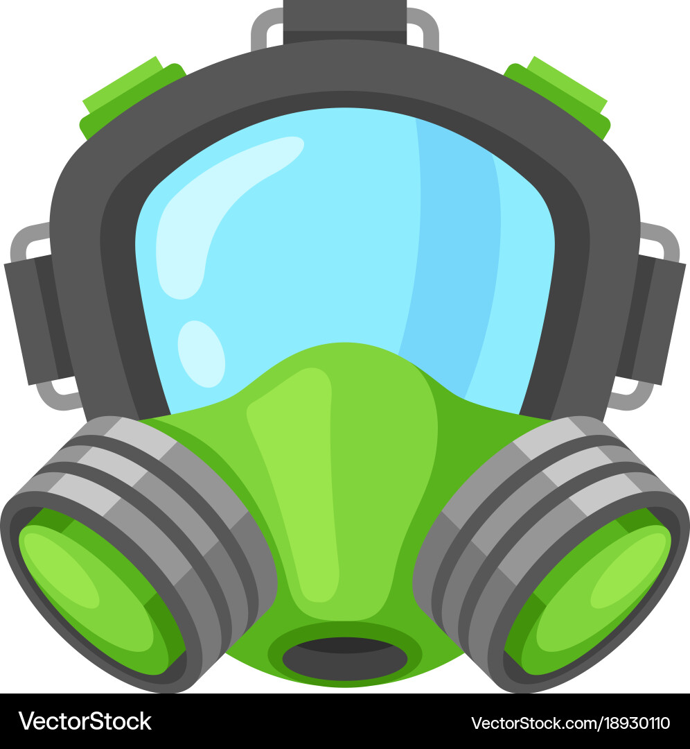 Respirator safe mask Royalty Free Vector Image