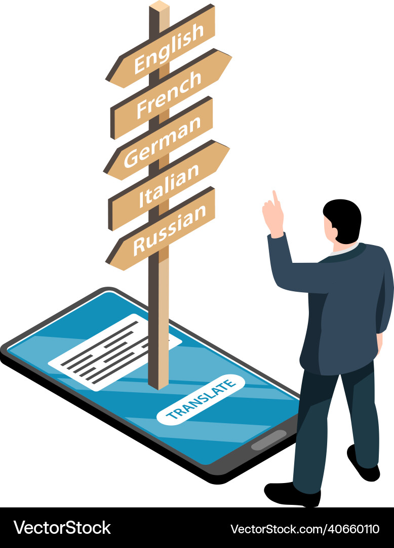 Select language course composition Royalty Free Vector Image