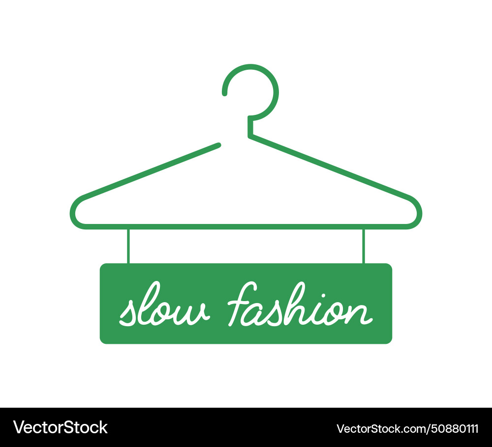 A green sign with the handwritten text slow Vector Image