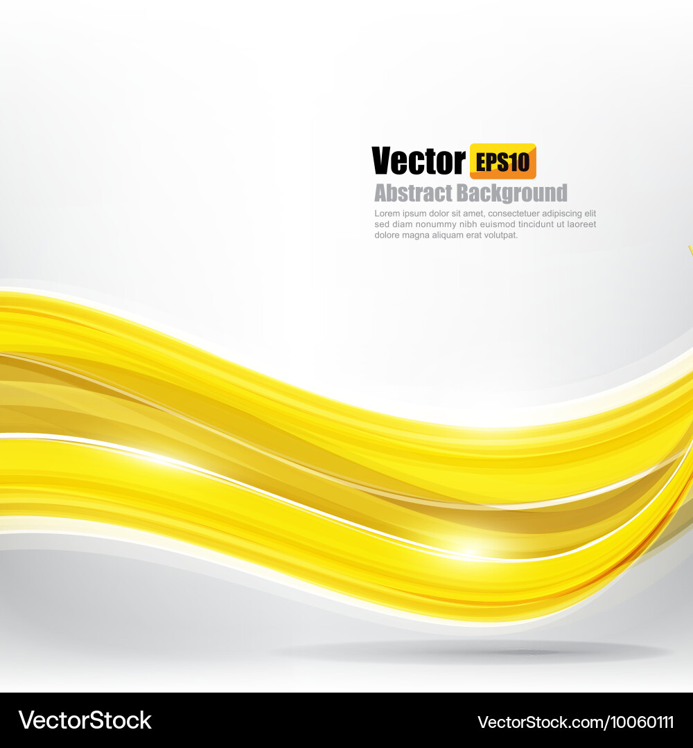 Abstract background light gold curve and wave Vector Image