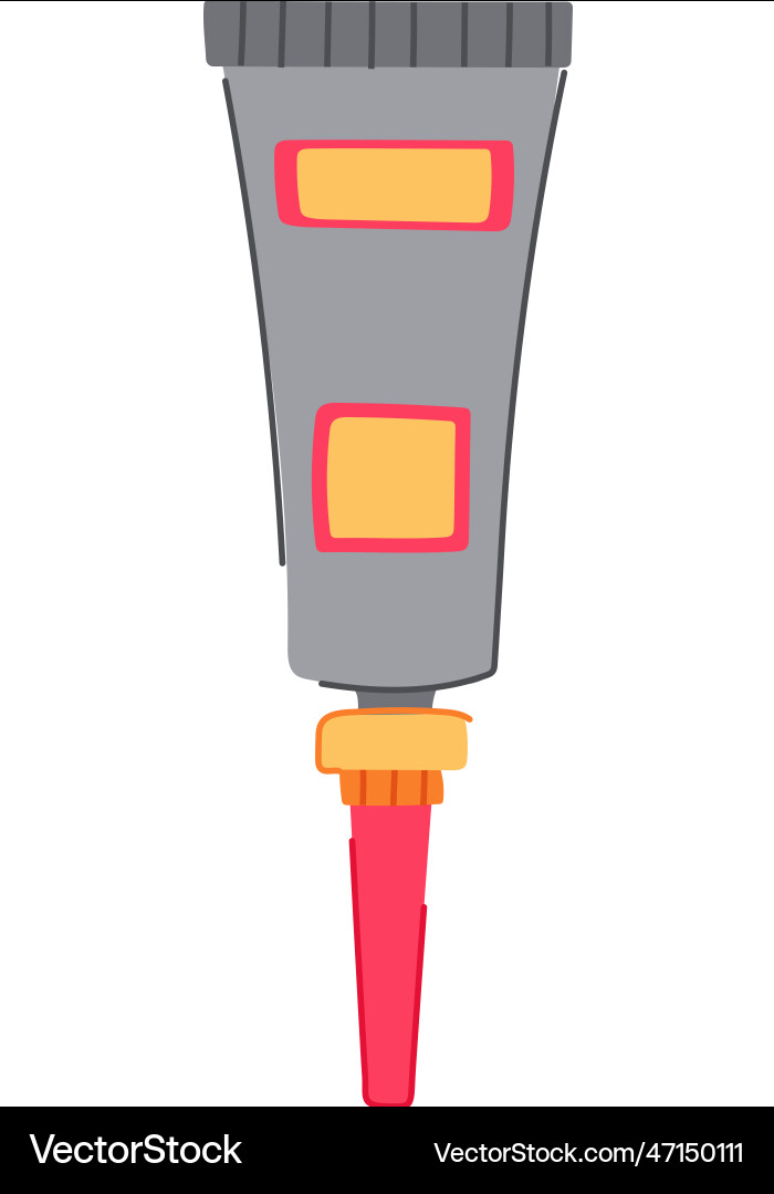 Container glue bottle cartoon Royalty Free Vector Image