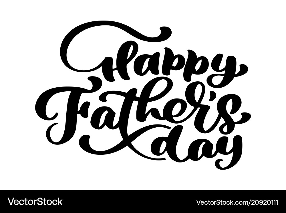 Hand drawn word brush pen lettering with phrase Vector Image