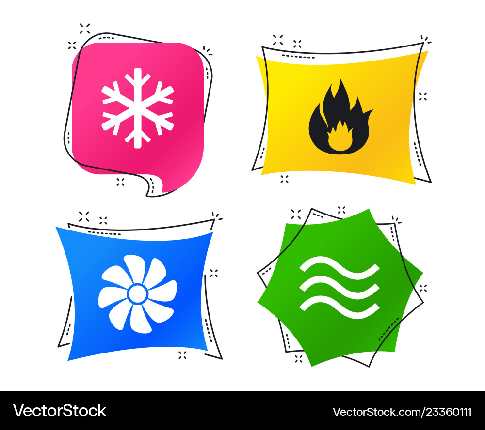 Hvac heating ventilating and air conditioning Vector Image