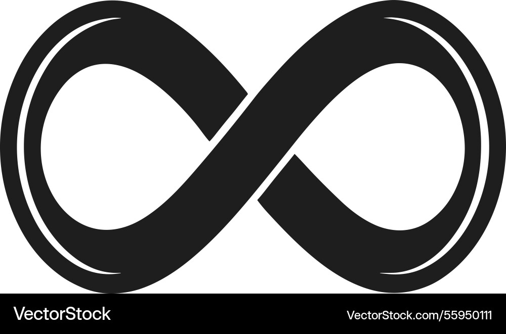 Infinity symbol timeless love and connection Vector Image