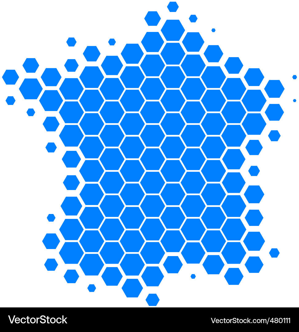Map of france Royalty Free Vector Image - VectorStock