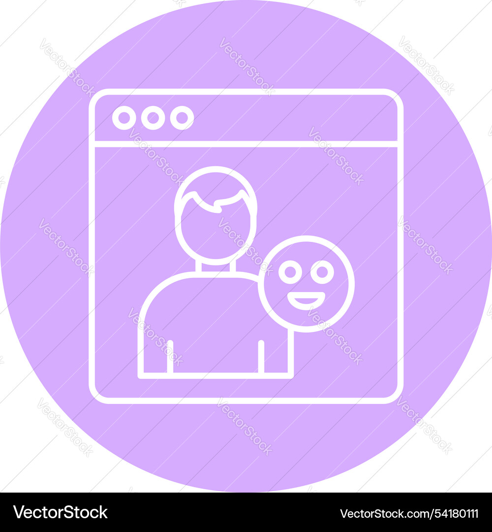 Patient line circle icon Royalty Free Vector Image