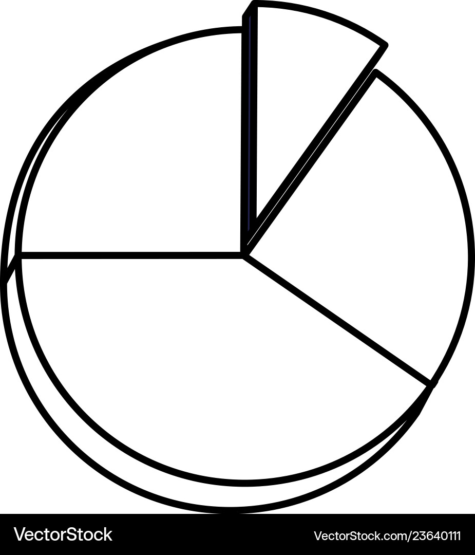 Pie chart design Royalty Free Vector Image - VectorStock