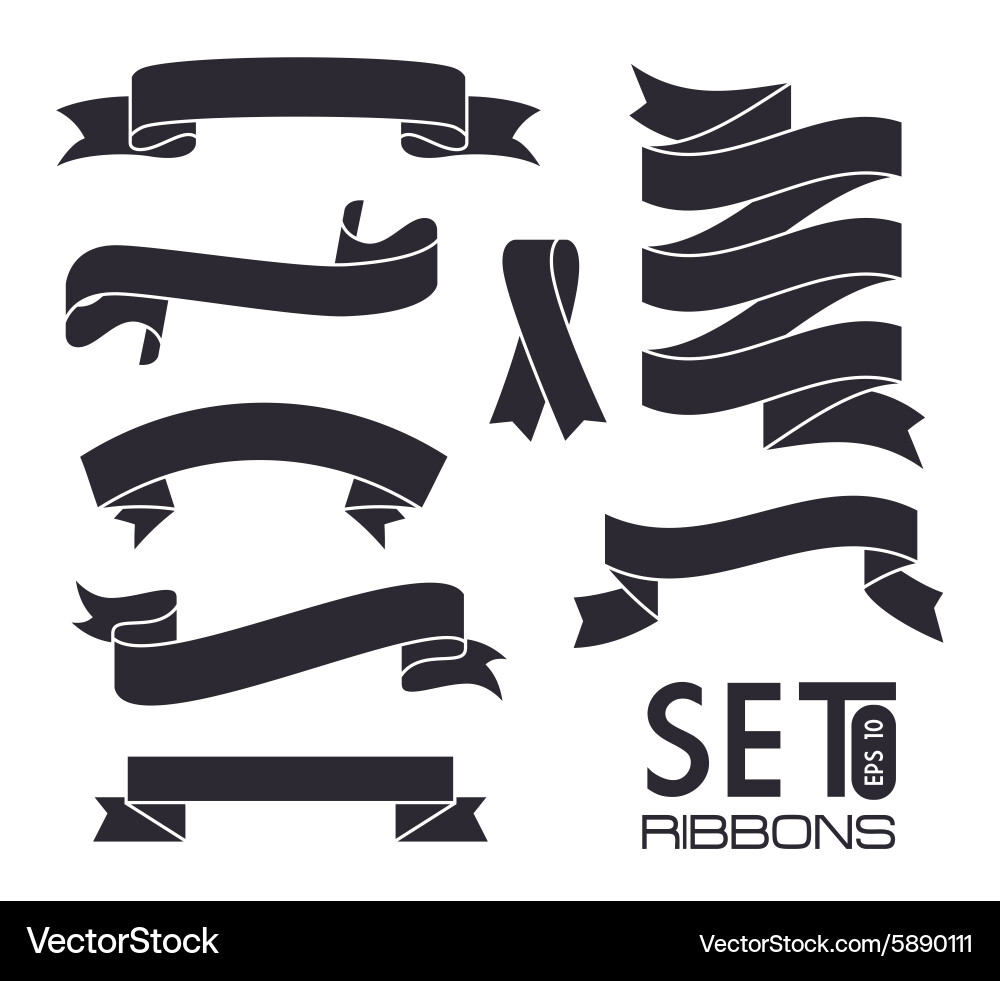 Ribbon digital design Royalty Free Vector Image