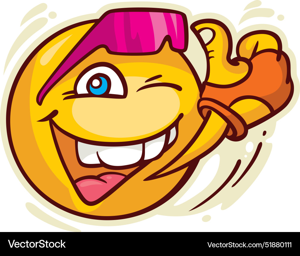 Smiley sticker Royalty Free Vector Image - VectorStock
