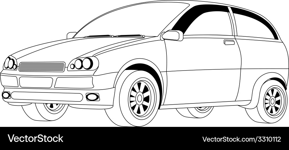 Passenger car Royalty Free Vector Image - VectorStock