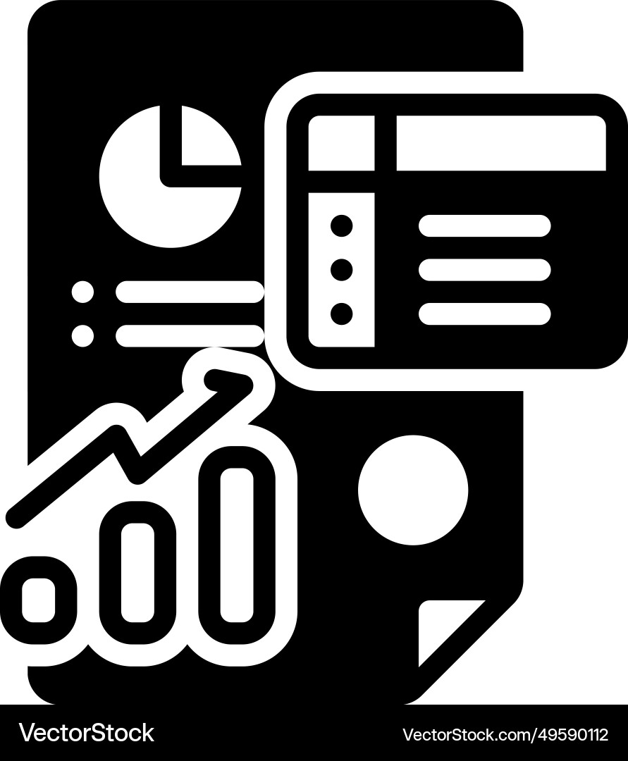 Sales data Royalty Free Vector Image - VectorStock