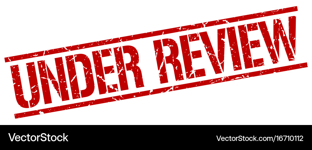Under review stamp Royalty Free Vector Image - VectorStock
