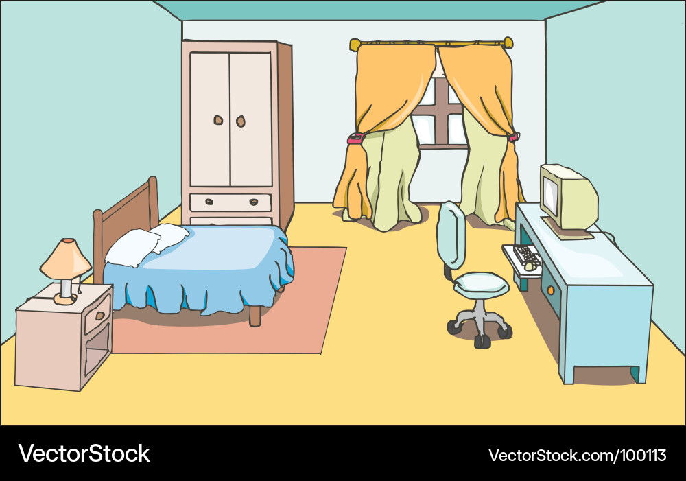 Bedroom Royalty Free Vector Image - VectorStock