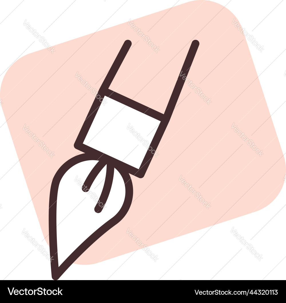 Ui brush on white background – Royalty-Free Vector | VectorStock