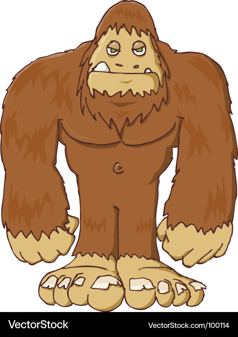 Big foot Royalty Free Vector Image - VectorStock