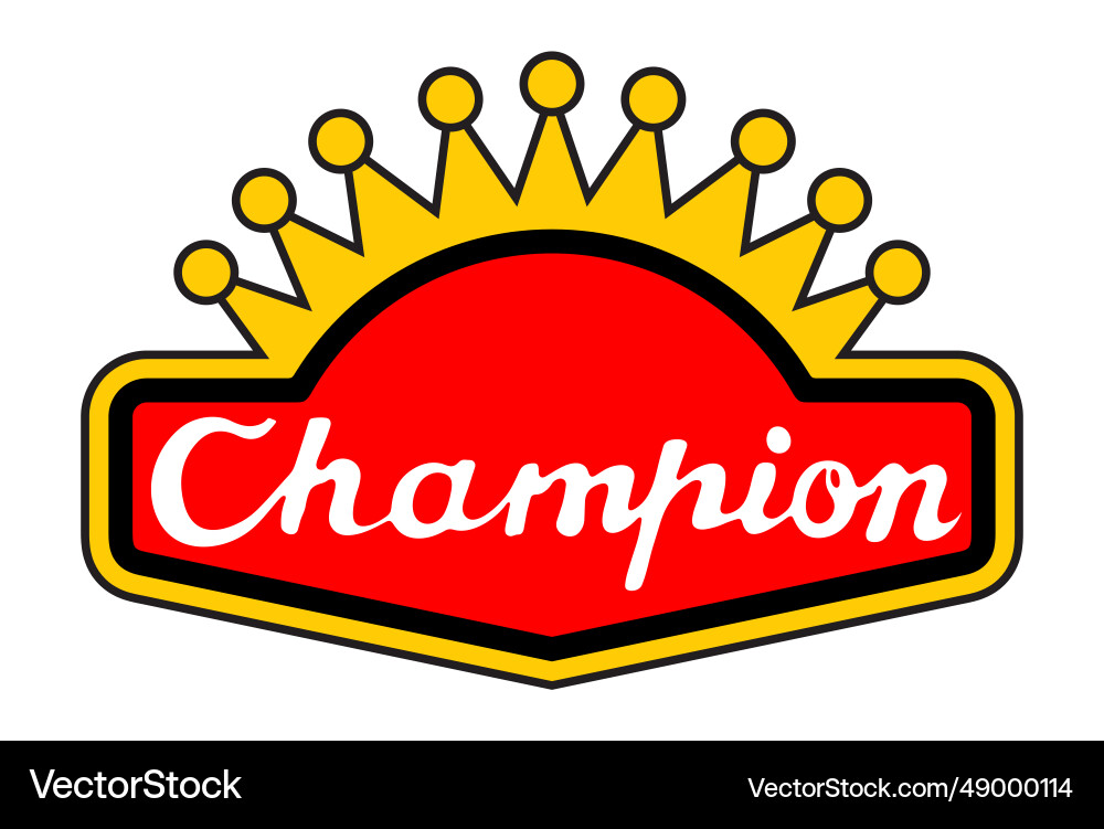 Champion Royalty Free Vector Image - VectorStock